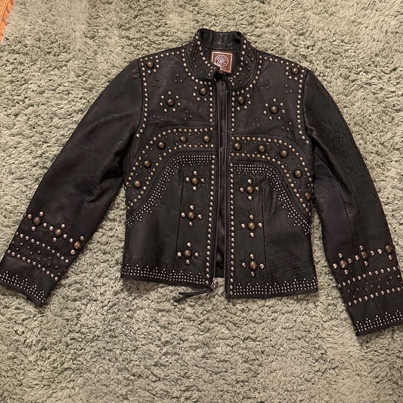 Double D Ranch | Jackets & Coats | Double D Ranch Black Studded Leather ...
